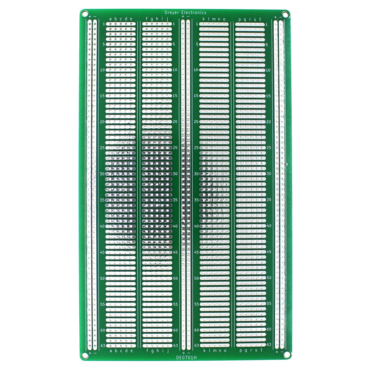 Solderable Breadboard - Dual 63 Row (2 Pack) – Dreyer Electronics