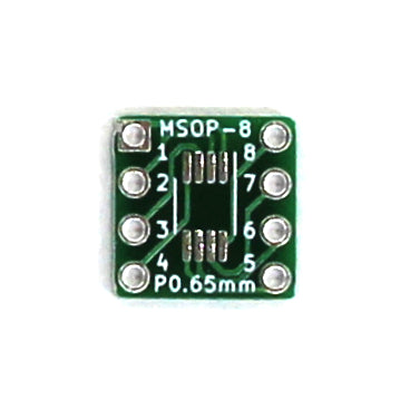 8-Pin MSOP to DIP Breakout Board (25 Pack) – Dreyer Electronics